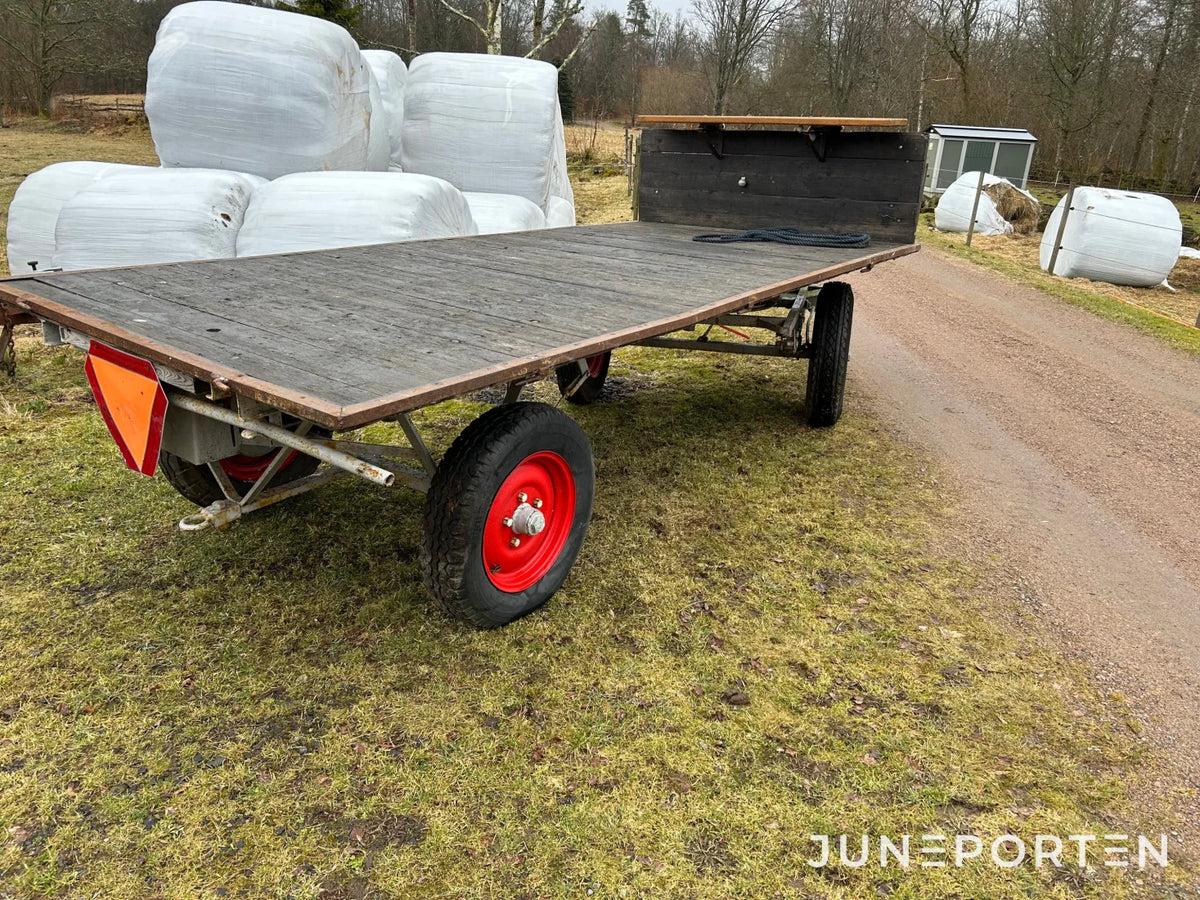 Flakvagn med broms och tipp