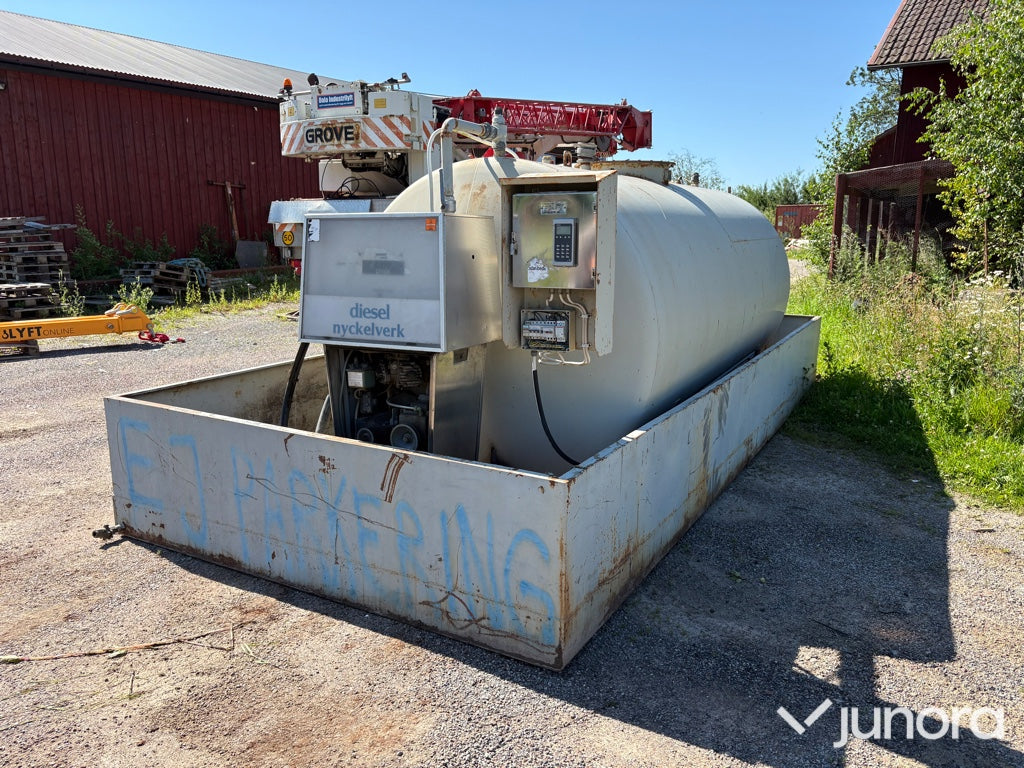 Dieseltank med invallning
